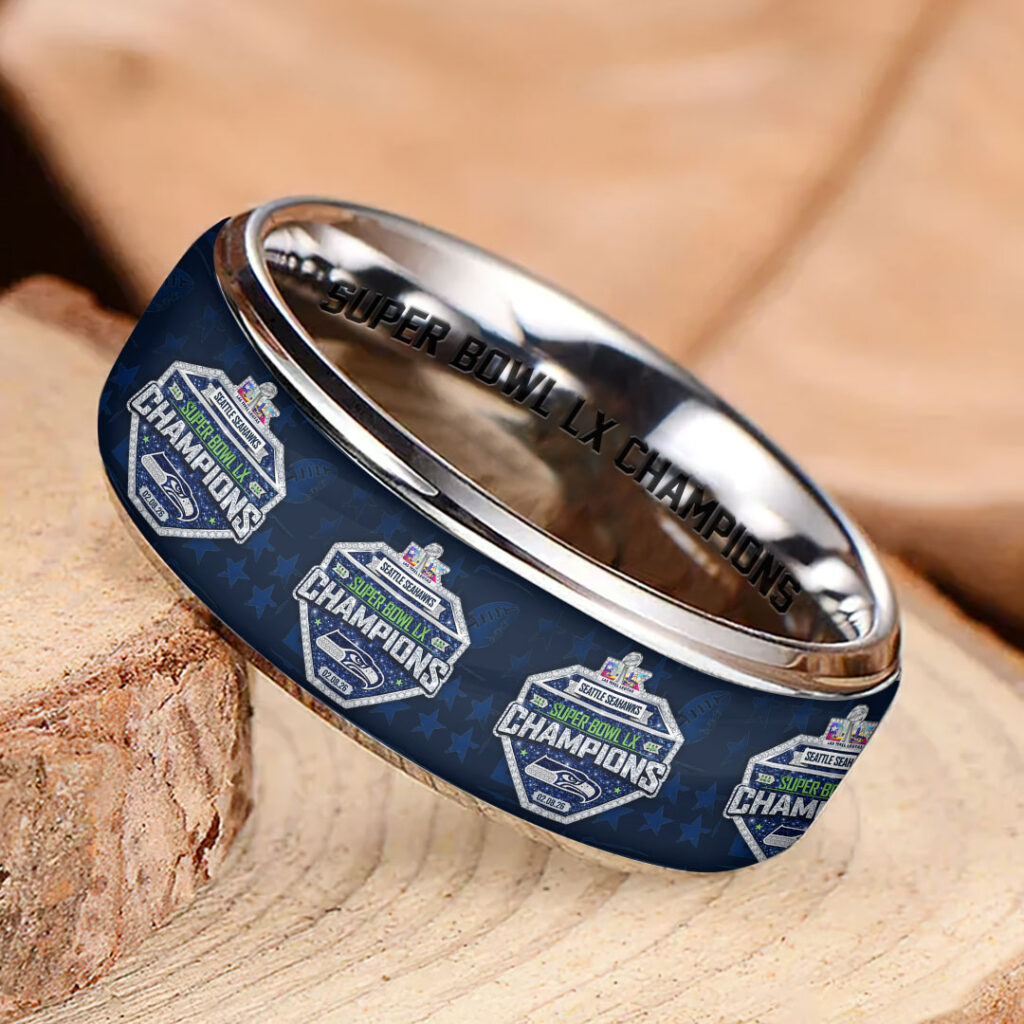Seattle Seahawks 2025 Super Bowl LX Champions Custom Alloy Ring ...