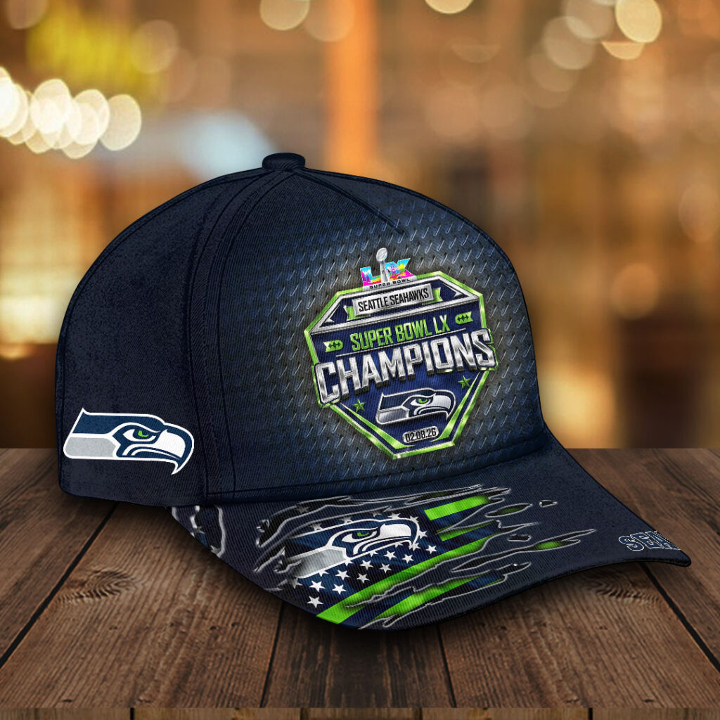 Seattle Seahawks 2025 Super Bowl LX Champions Classic Cap – TMTHU3902 ...