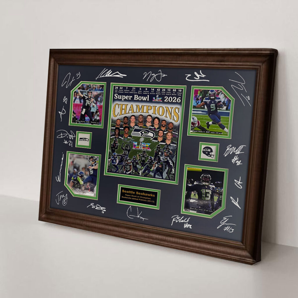 Seattle Seahawks 2025 Super Bowl LX Champions Rectangle Canvas With ...