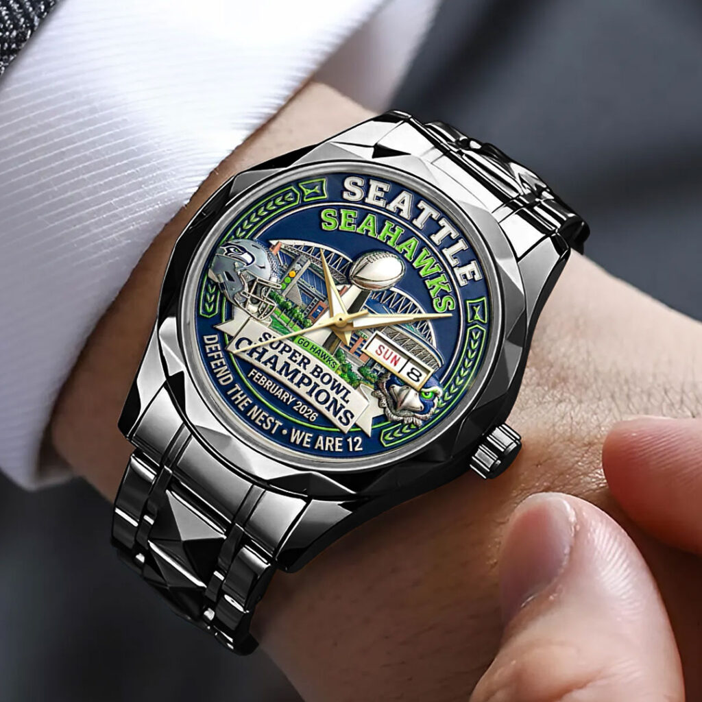 Seattle Seahawks Super Bowl LX Champions Alloy Luxury Quartz Watch ...