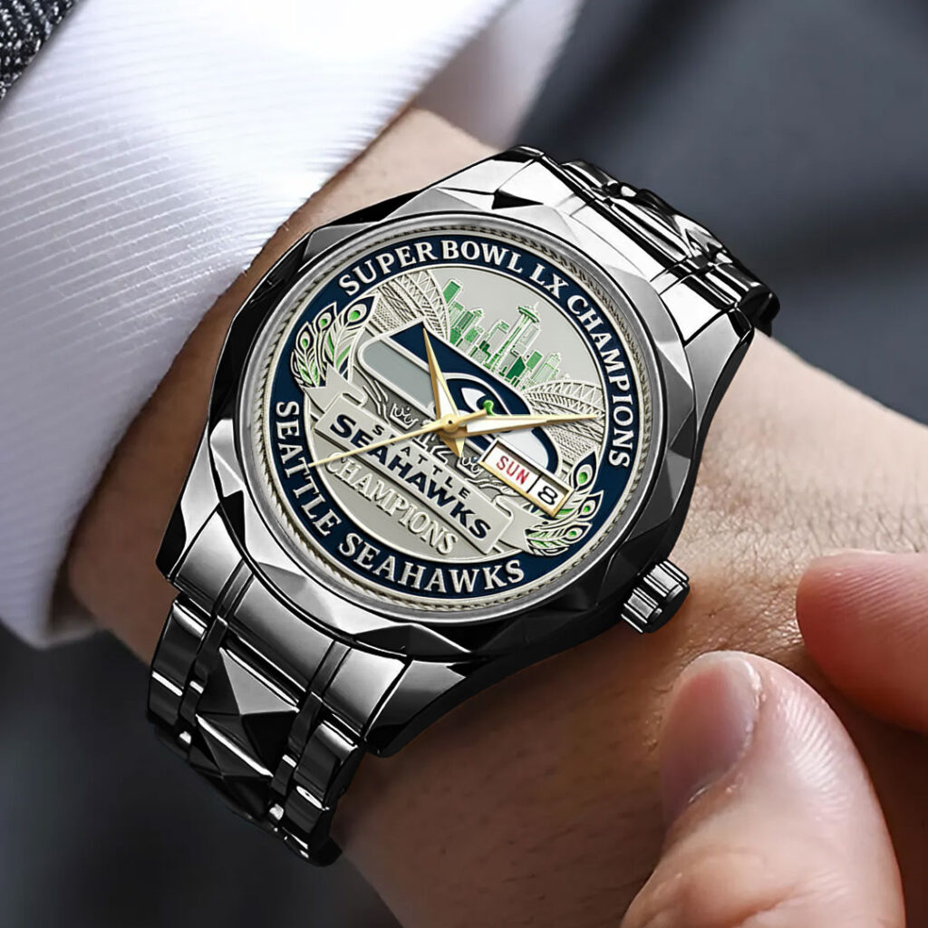Seattle Seahawks Super Bowl LX Champions Alloy Luxury Quartz Watch ...