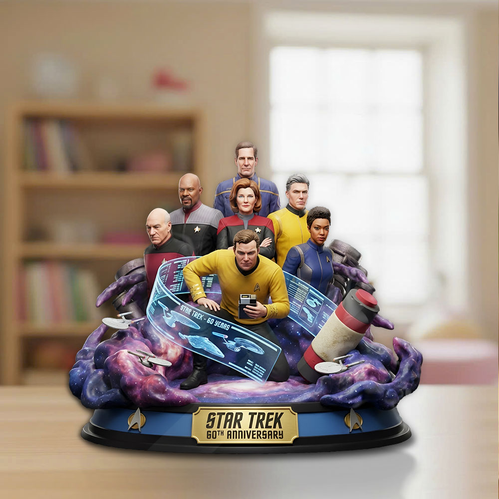 Star Trek 60th Anniversary 2026 Custom Shape Acrylic Plaque – TMTHU3811 ...