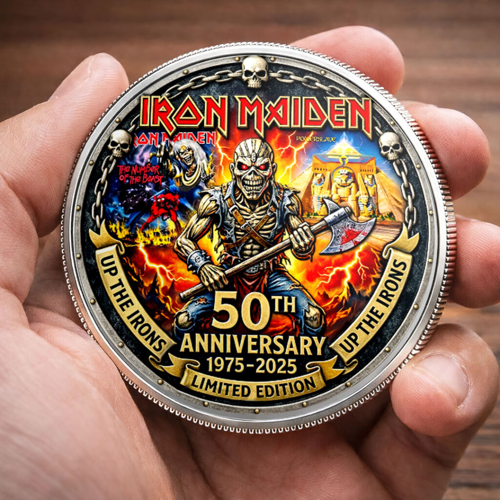 Iron Maiden 50th Anniversary Commemorative Coin – HOATT16768 | Gifnestbuys
