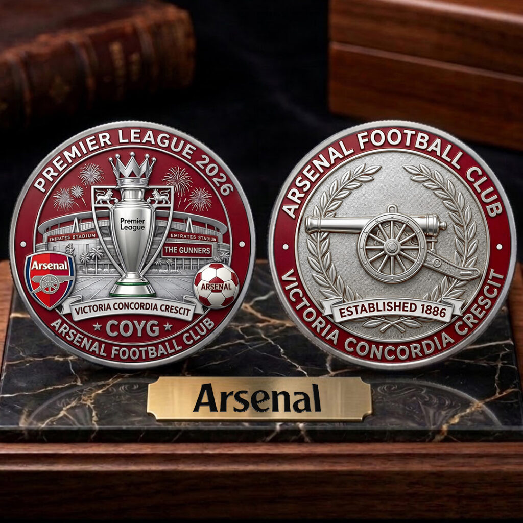 Arsenal FC Premier League Champions 25/26 Commemorative Coin ...