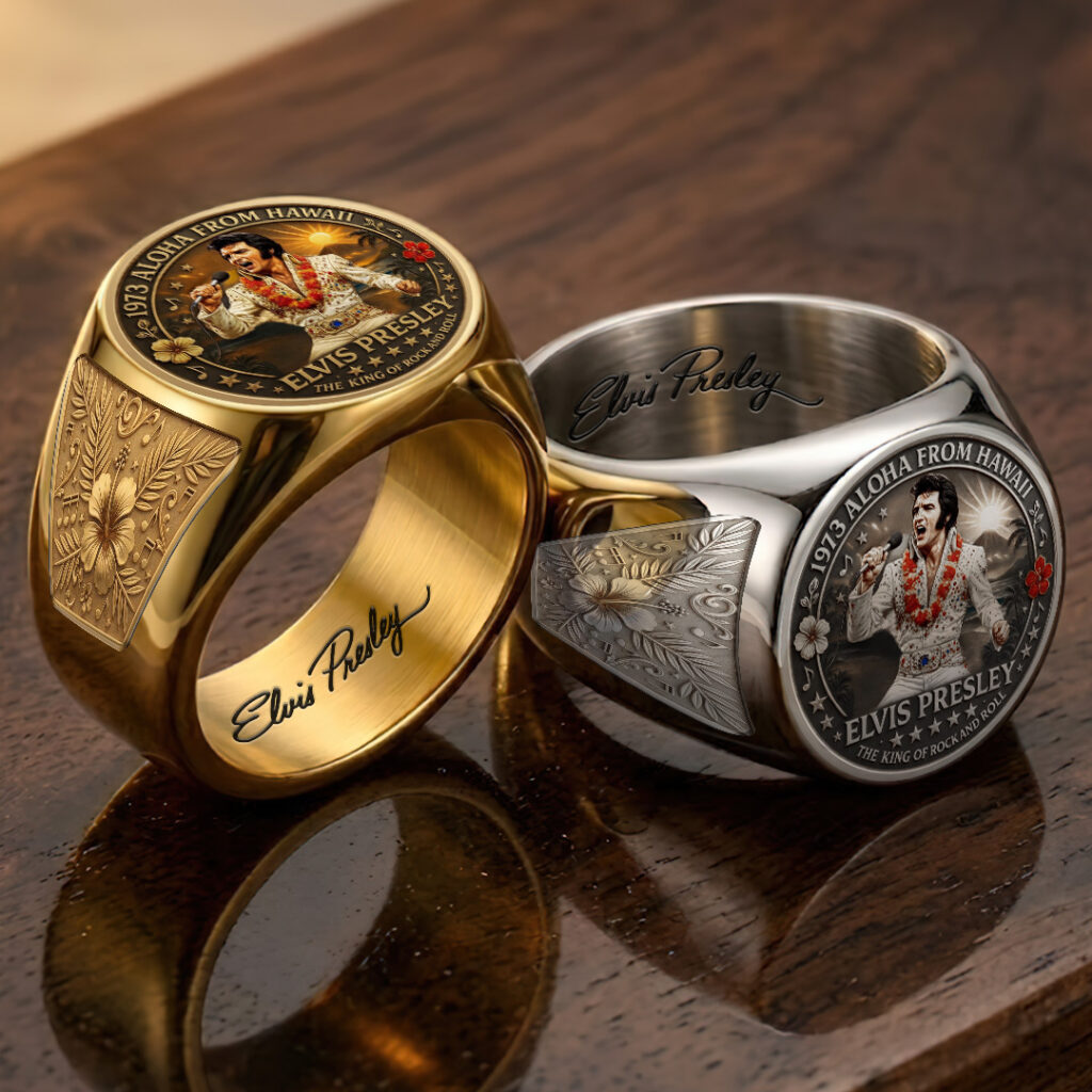 Elvis Presley 3D Engraved Ring – TANTN23235 | Gifnestbuys